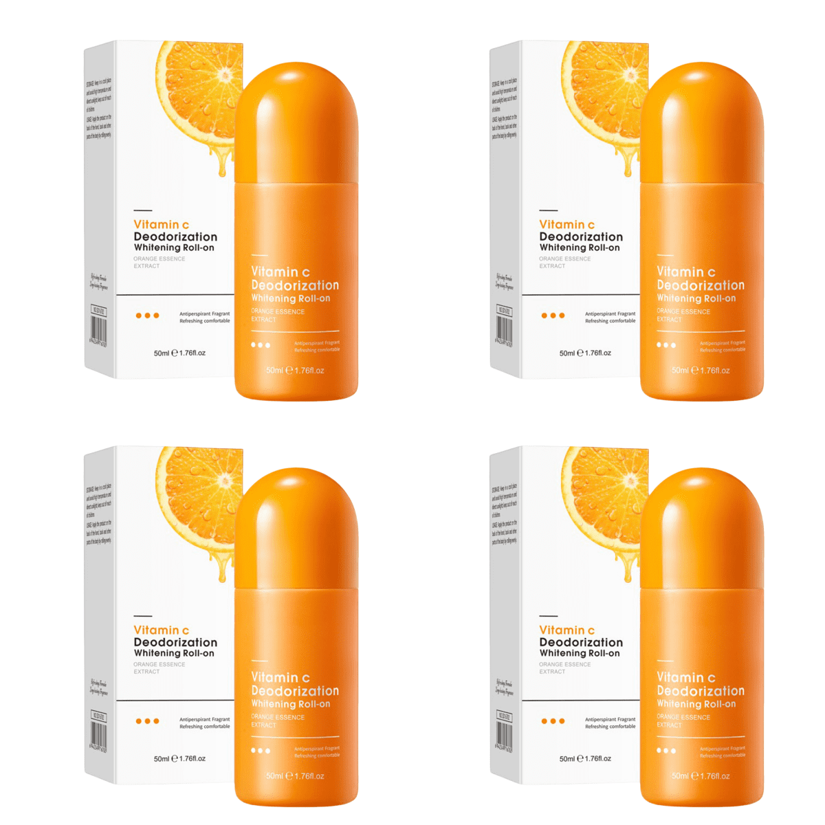 (4PCS)Deodorant for Women Armpit Whitening And Brightening Antiperspirant Deodorant Roll-on 72 ...