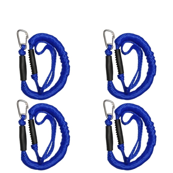 4PCS Dock Lines Elastic Marine Rope Bungee Cords Shock Ties For ...