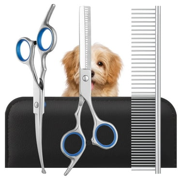 Titanium Coated Professional 6 in 1 4CR Stainless Steel Dog Grooming ...