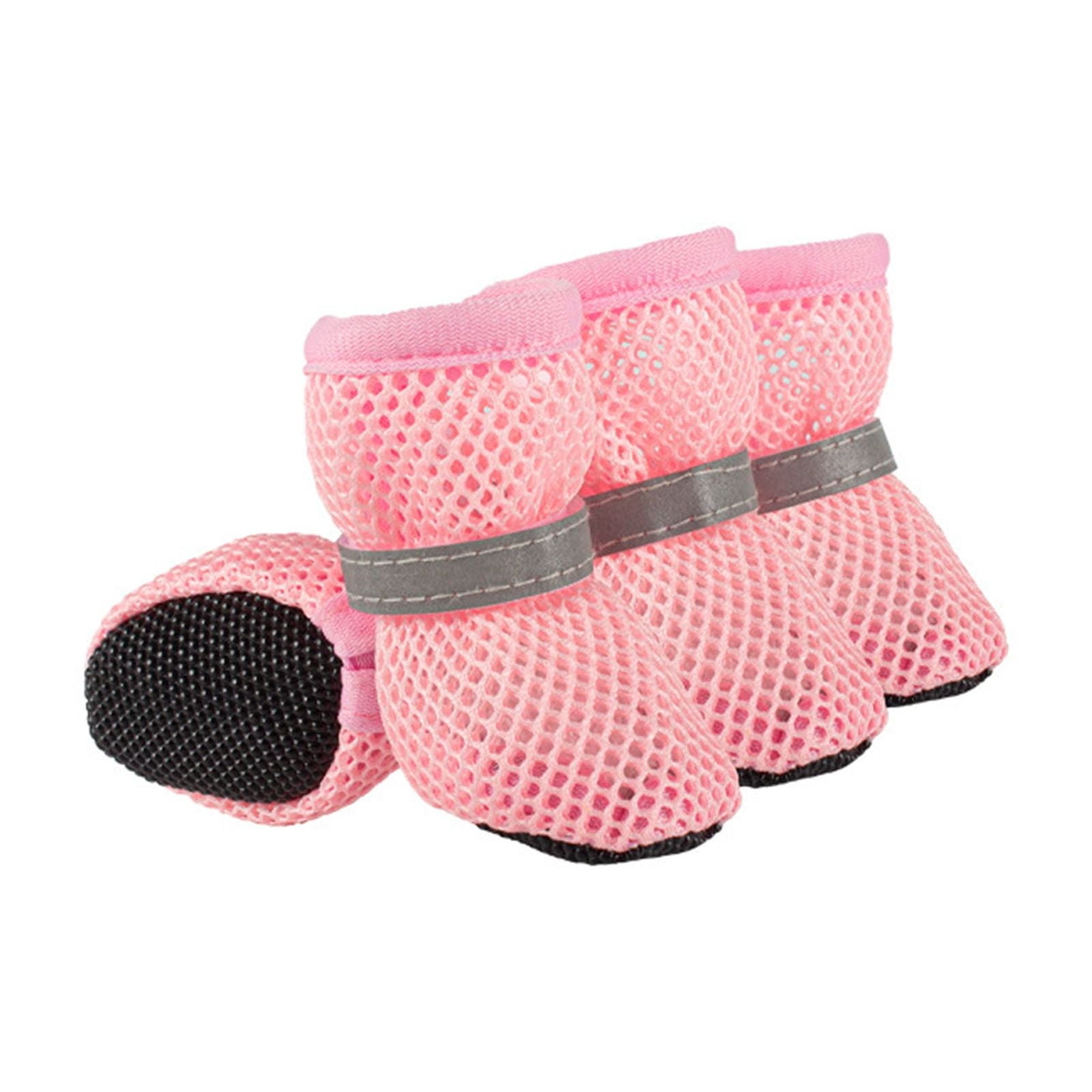 4PCS Dog Shoes Outdoor Dog Foot Protectors AntiSlip Pet Hot Weather ...