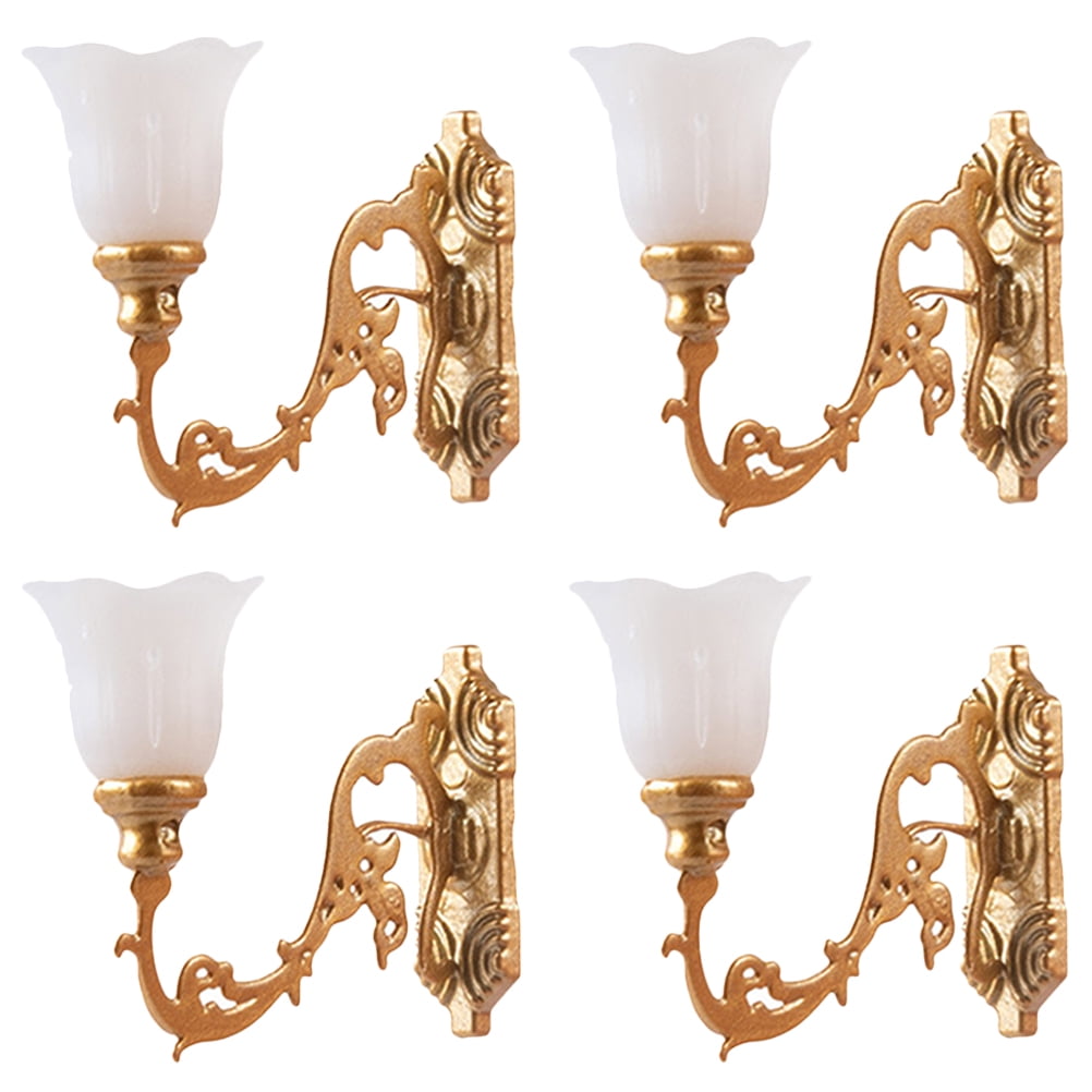 IFANLANDOR Tiny Wall Lamp Model Golden Diy Projects 4Pcs 0.67X0.39X0 ...