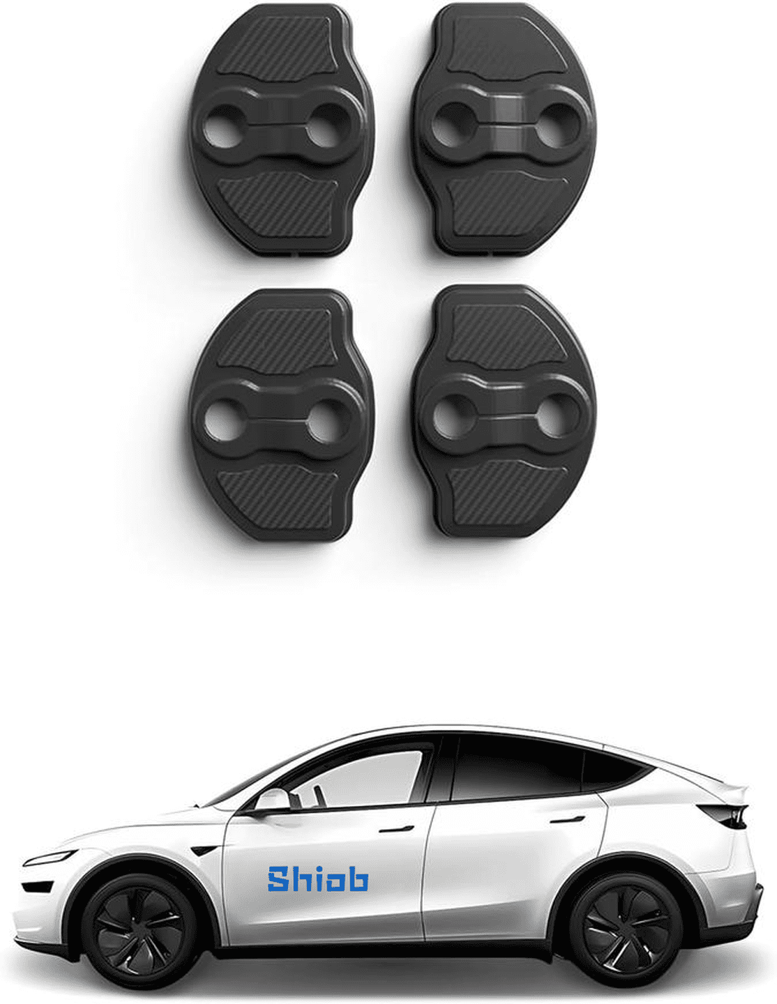 4PCS Door Lock Cover Door Entry Guard Compatible with Tesla Model Y ...