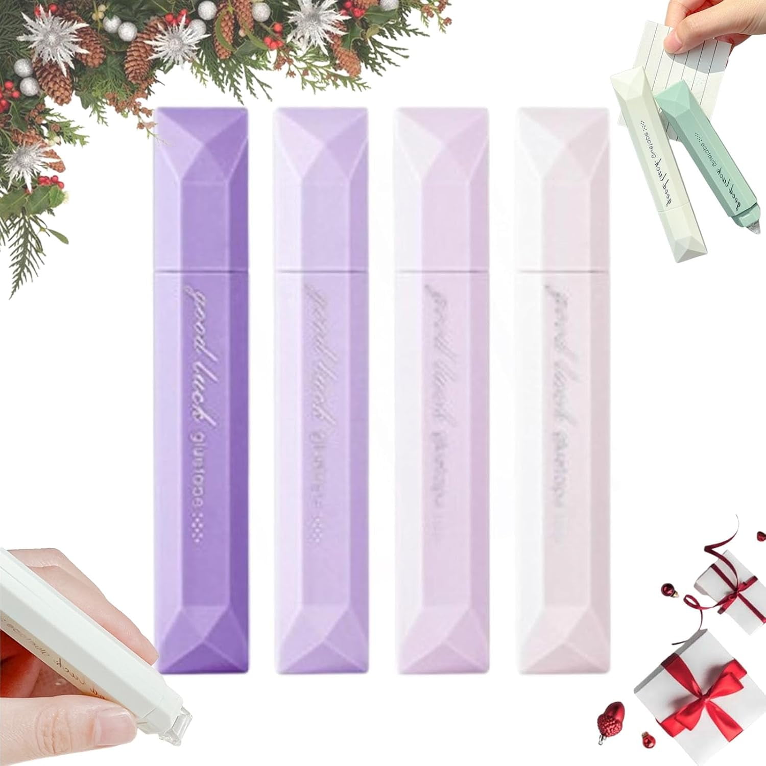 4PCS Double Sided Tape Pens,Double Sided Tape Roller,for Paper Crafts ...