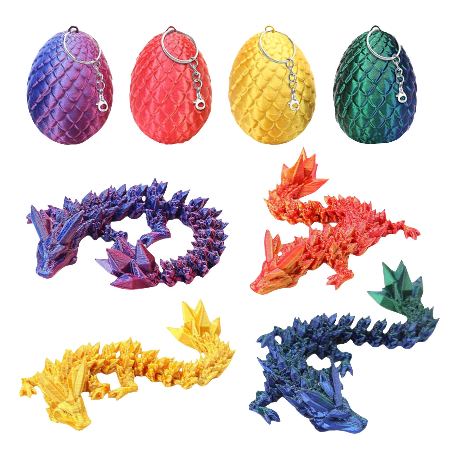 4PCS Dragon Eggs with Dragon Inside, 3D Printed Surprise Funny Gifts ...