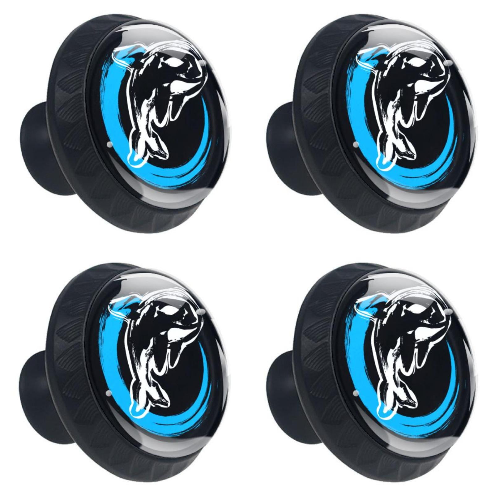 4PCS Drawer Knobs Pull Handle Black Killer Whale Orca - Walmart.com