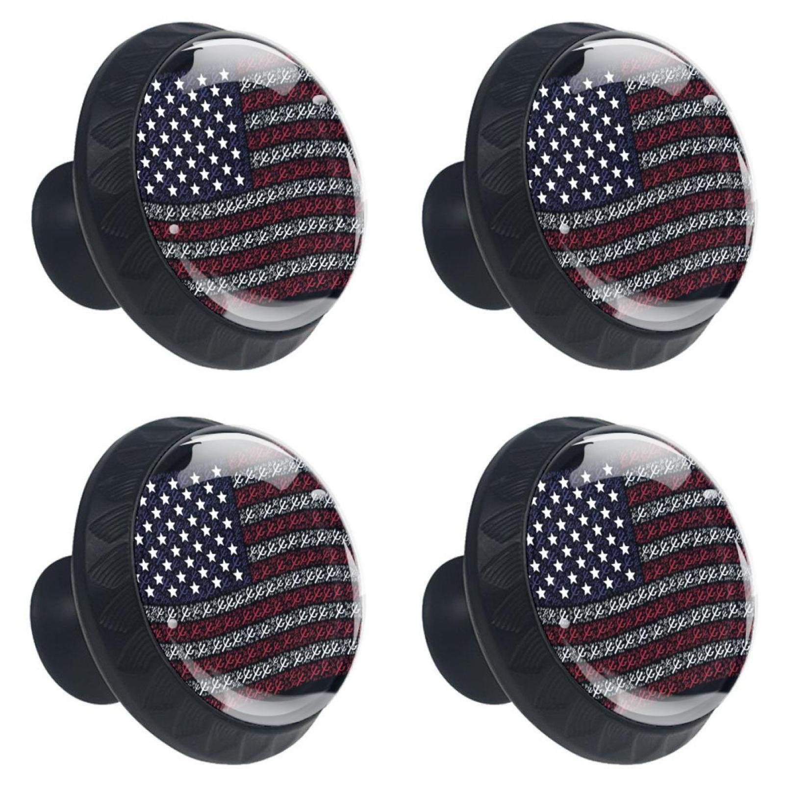 4PCS Drawer Knobs Pull Handle United States Flag Trident Fork - Walmart.com