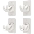 4PCS No Drill Curtain Brackets, Self-Adhesive Rod Holders, Universal ...
