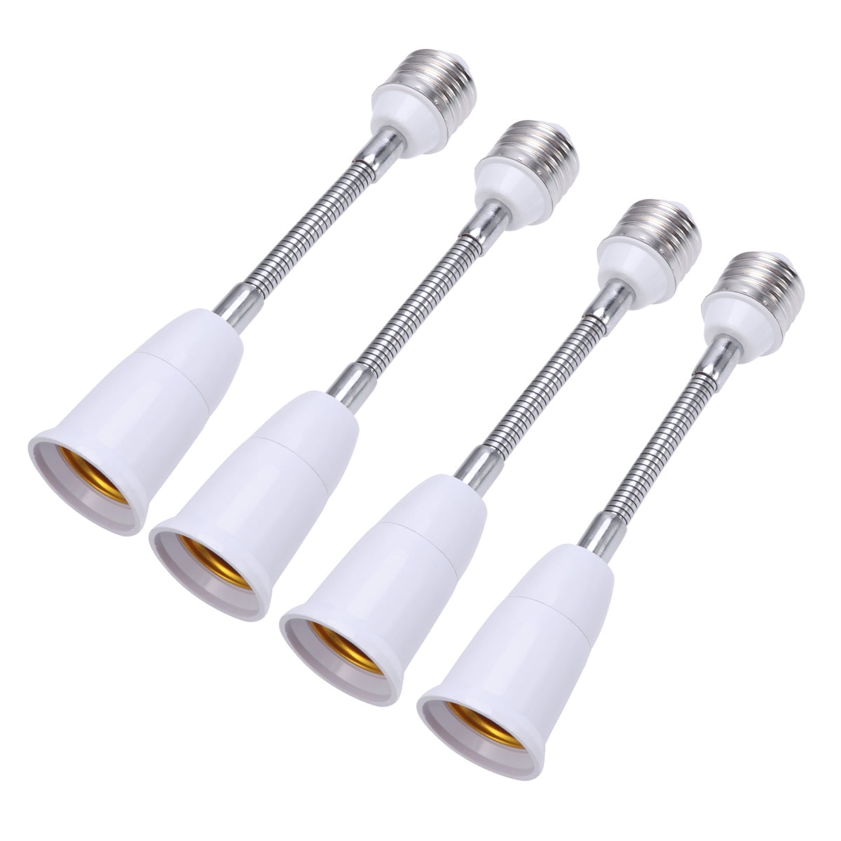 4PCS E27 Socket Adapter Flexible Lamp Holder Tube Lamp Bulb Socket ...
