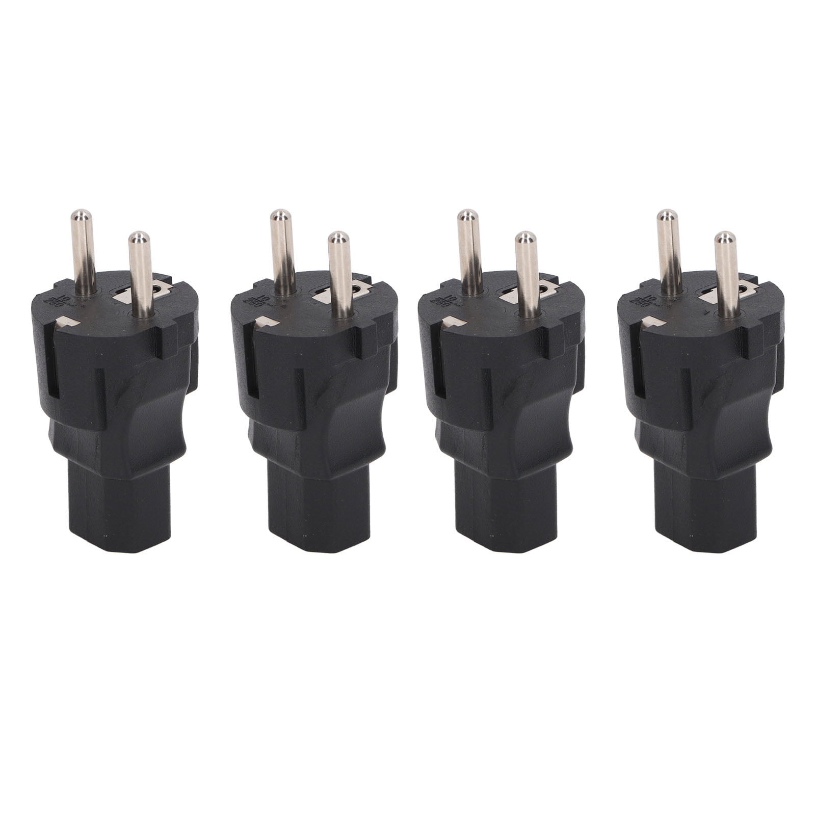 4PCS EU 2 Slot Plug to IEC320 C13 Power Adapter Professional EU to C13 ...