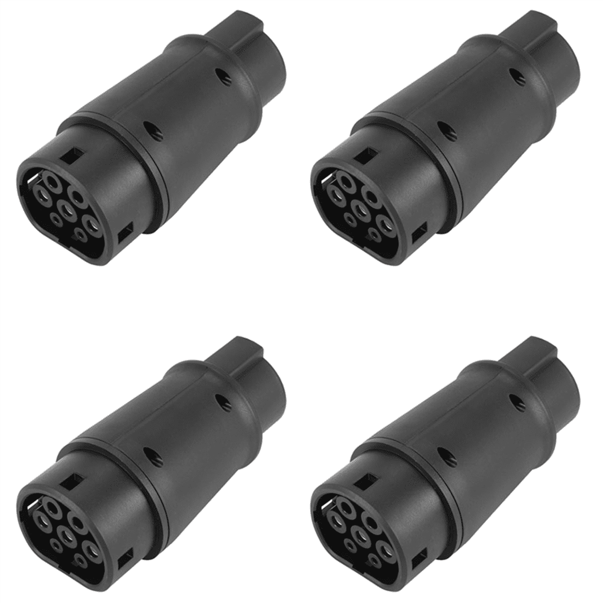 4PCS EVSE EV Adaptor 32A J1772 Type 1 to Type 2 Plug EV Adapter ...