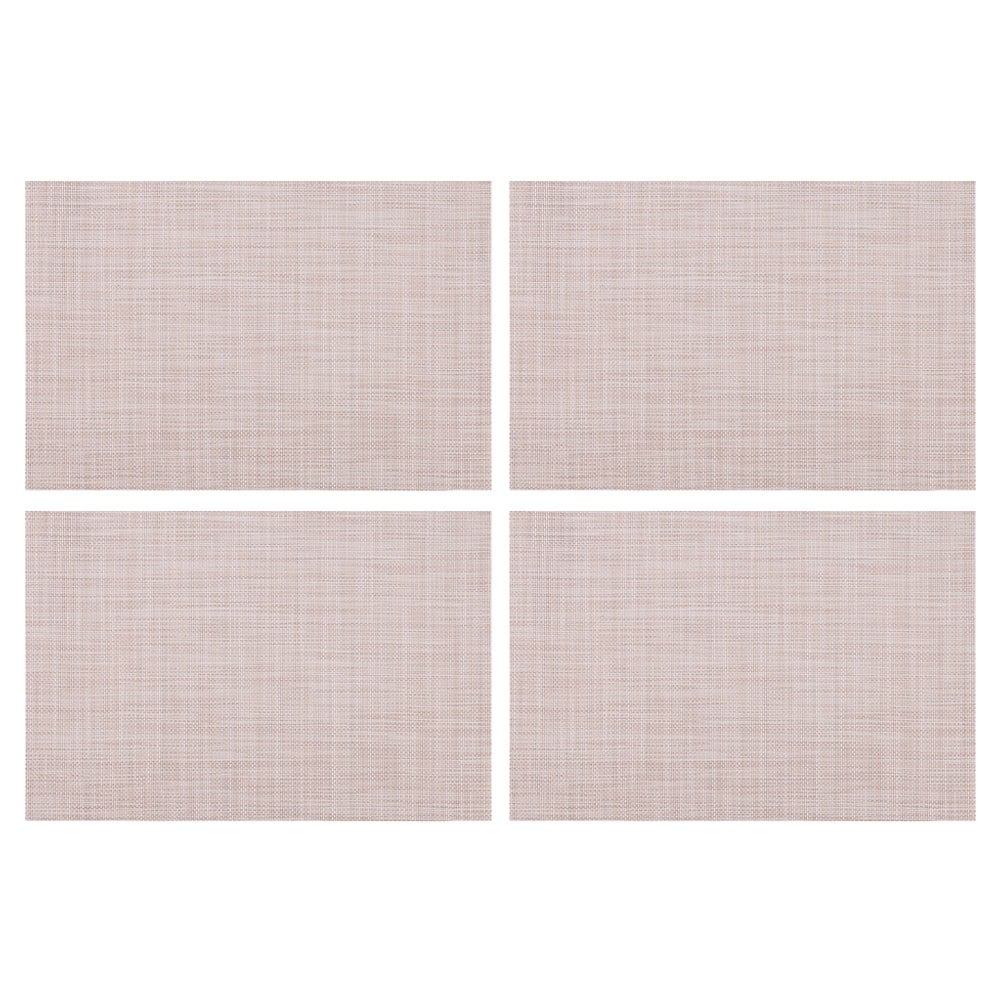 4PCS Elegant Rectangular Heat-Resistant PVC Placemats, Easy to Clean ...