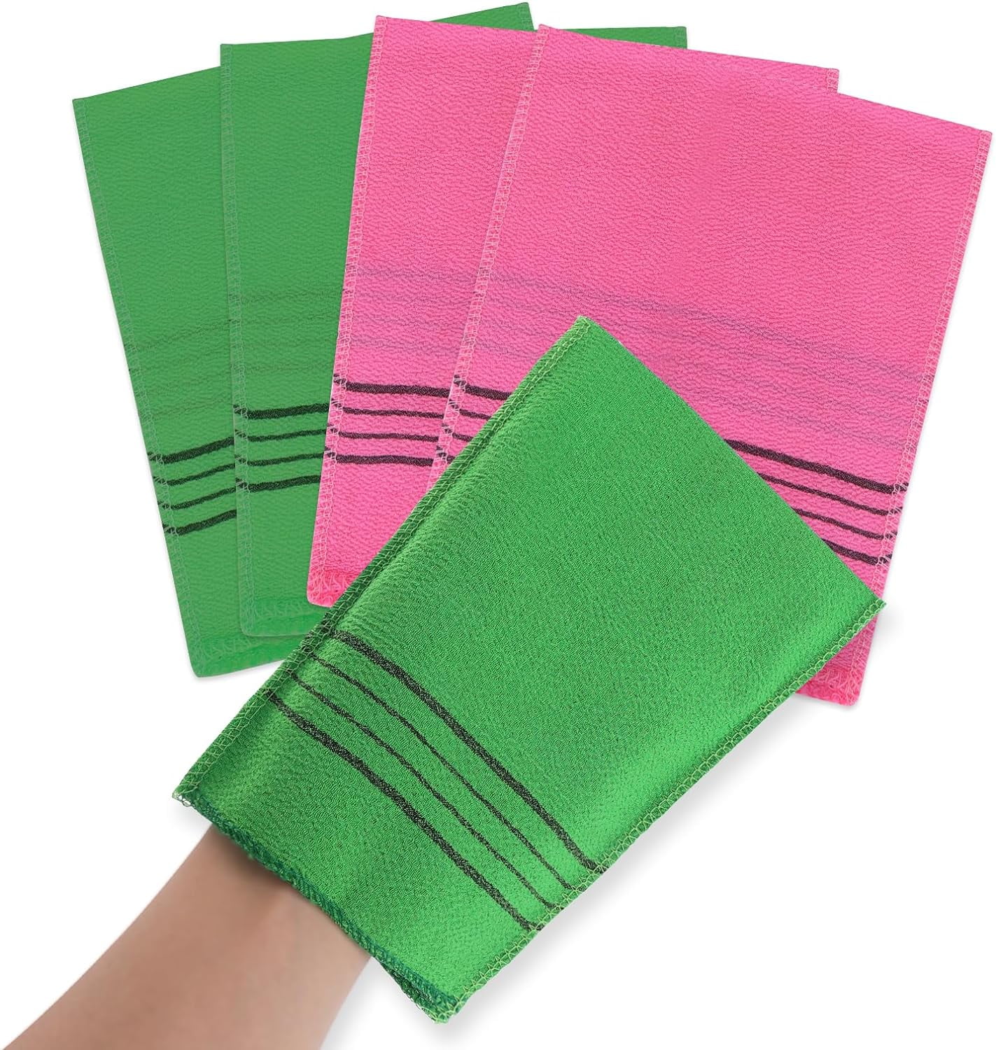 4PCS Exfoliating Body Scrubber, Korean Asian Exfoliating Bath ...