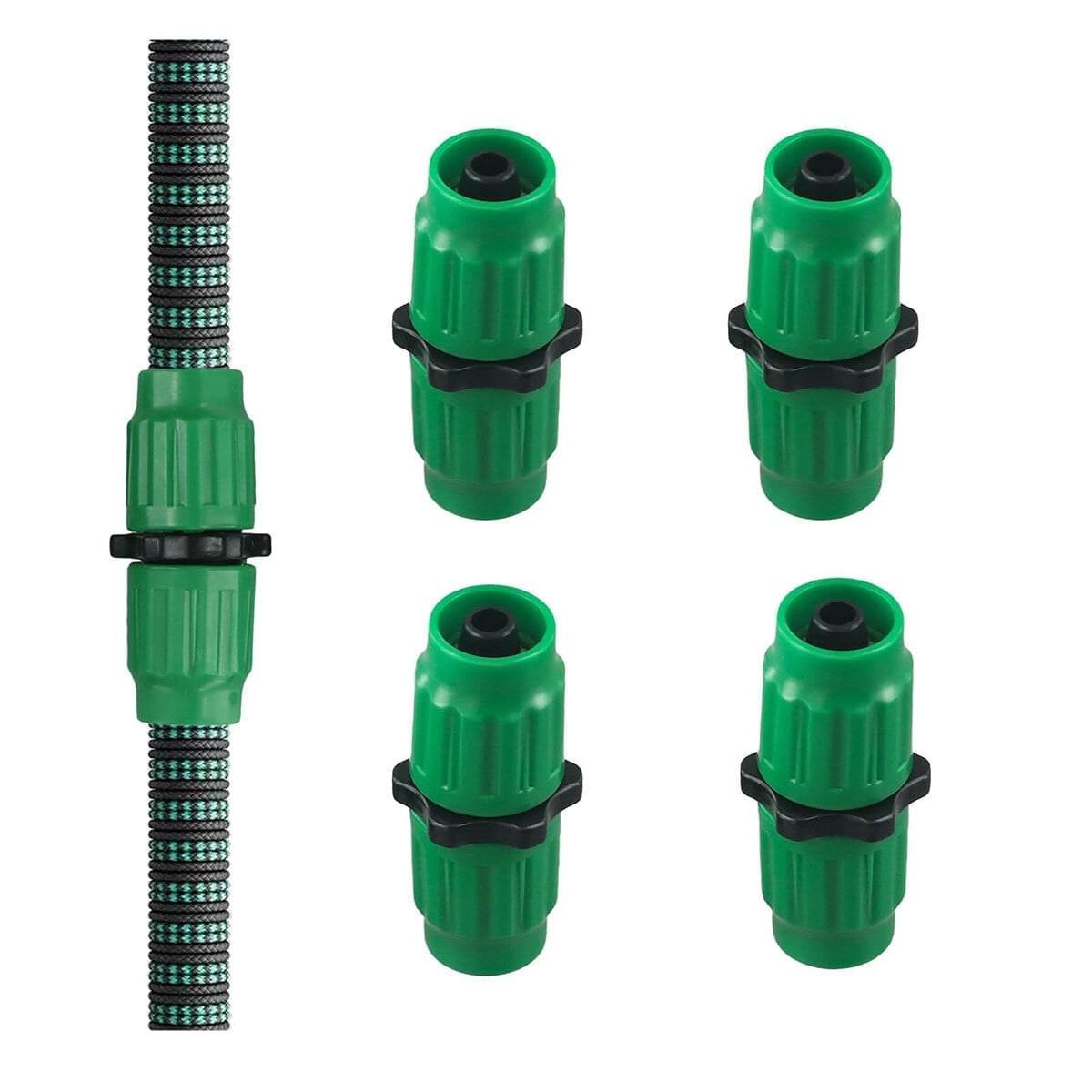 4PCS Expandable Garden Hose Repair Kit Hose Connectors Fitting for 5/8 ...