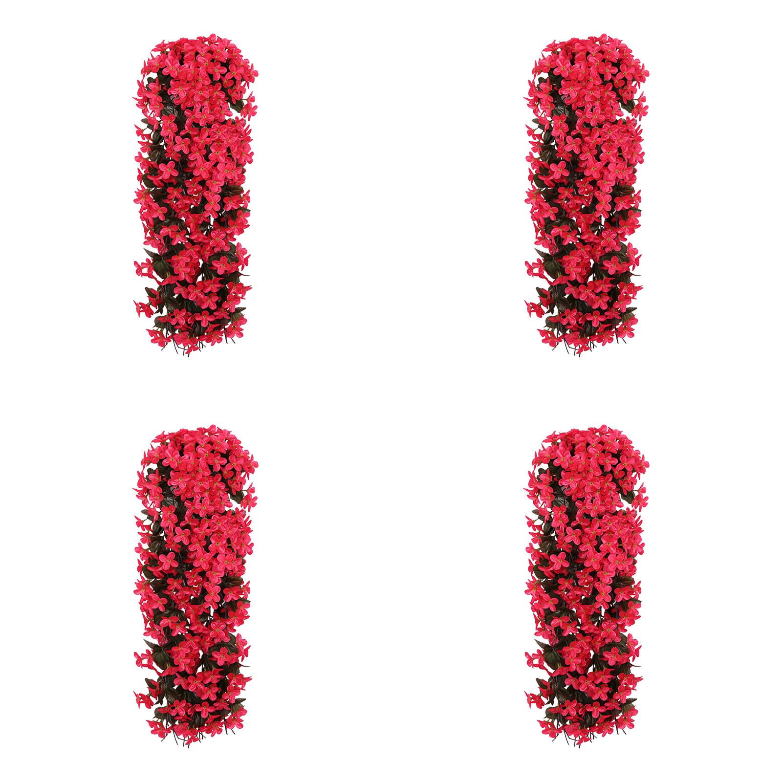 4PCS Hanging Flower Vine - Artificial Flowers for Wedding Decor, Home ...