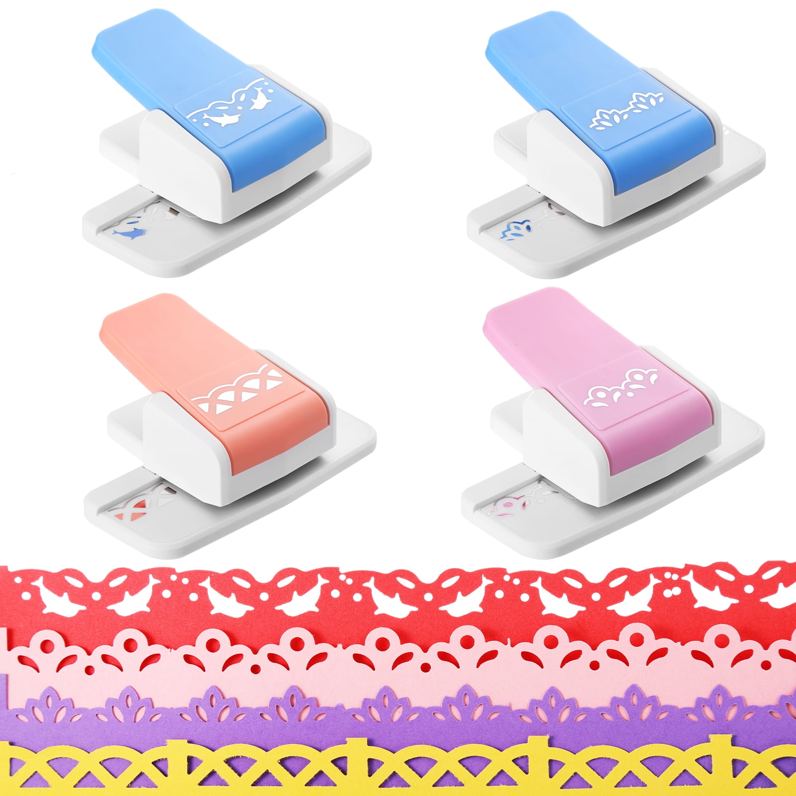 4PCS Fancy Border Punches, 4 Different Patterns Edge Craft Punch ...