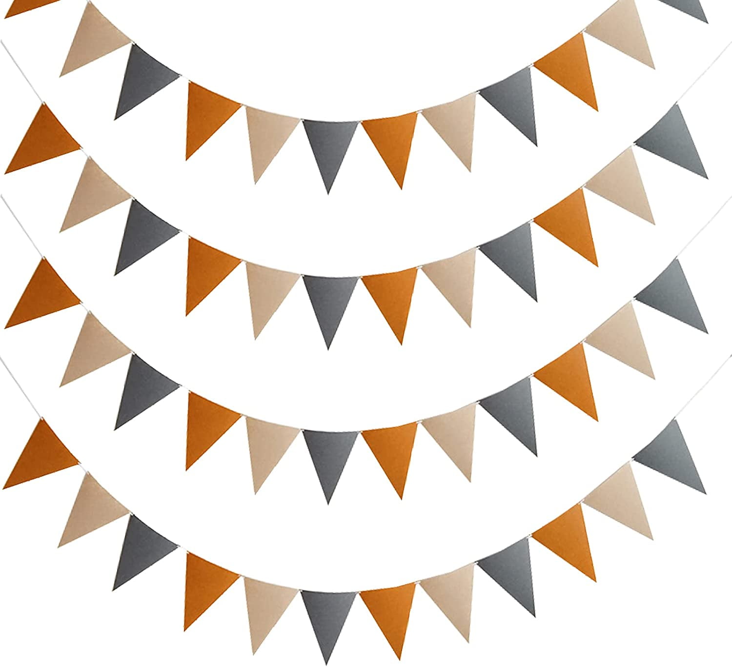 4PCS Felt Bunting Banner Triangle Flags Hanging Garland Pennant for ...