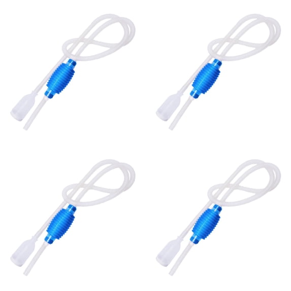 4PCS Fish Tank Cleaner Long Nozzle Sand Cleaning Kit, Aquarium Siphon ...