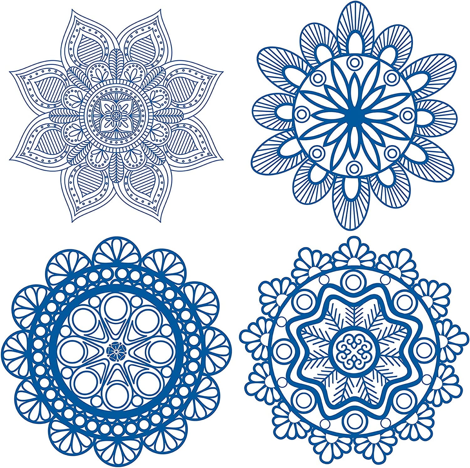 4PCS Flower of Life Window Decals Static Glass Sliding Door Sticker ...