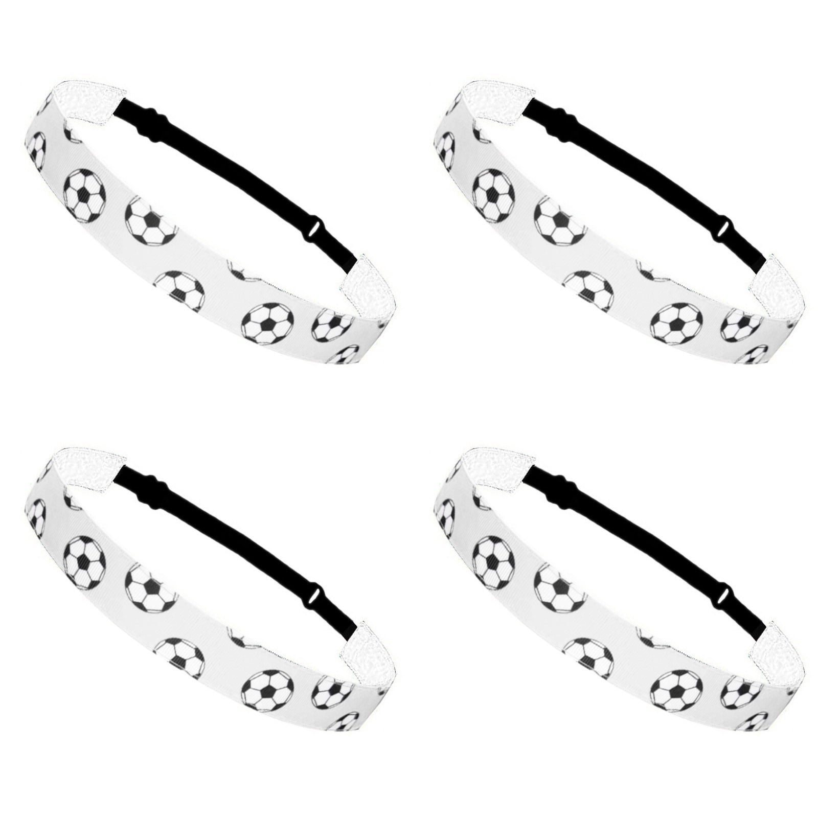 4PCS Football Themed Headbands Elastic Workout Sweat Headbands For Men ...
