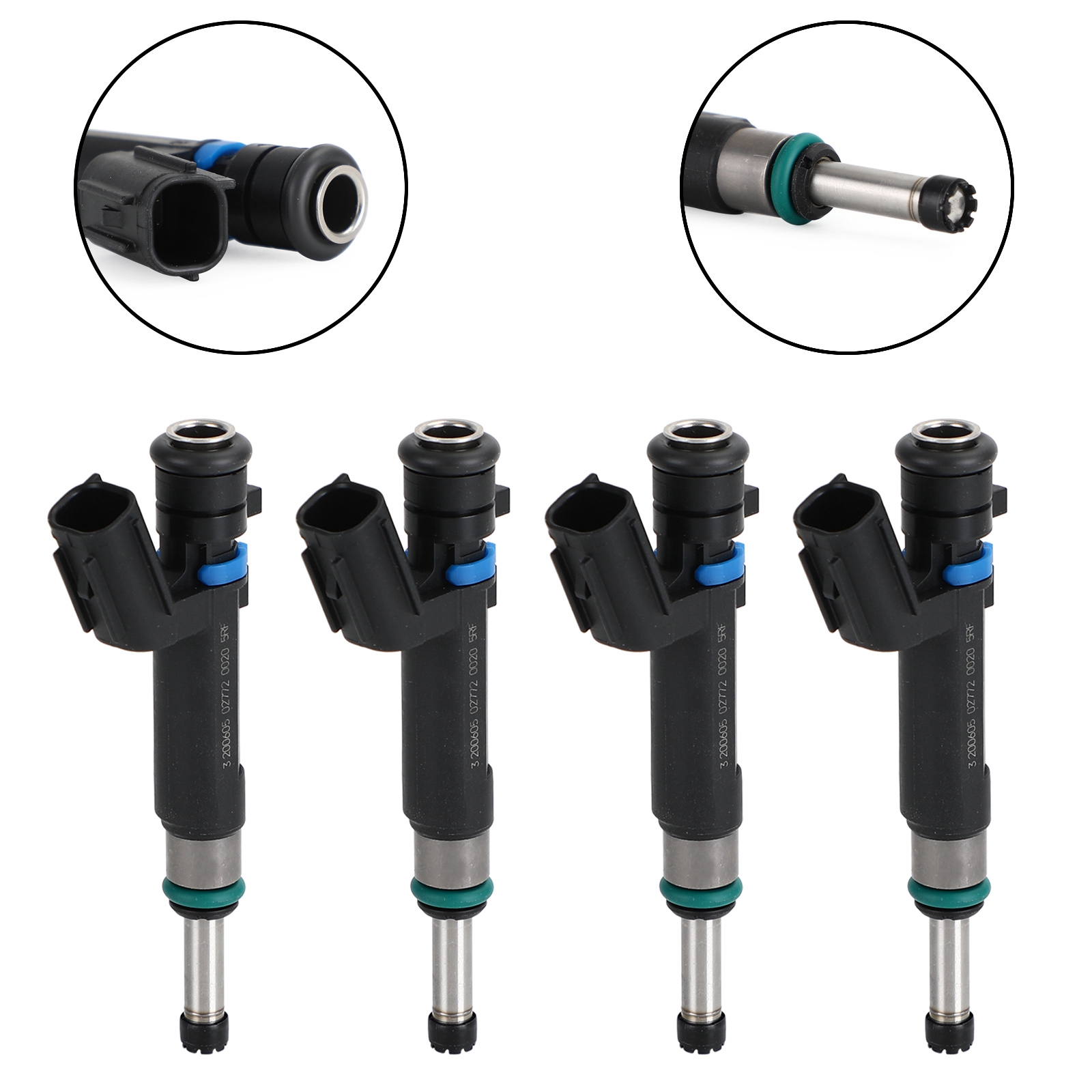 4PCS Fuel Injectors 16600-1KT0A fit for Nissan Versa 1.6L L4 2012-2015 ...