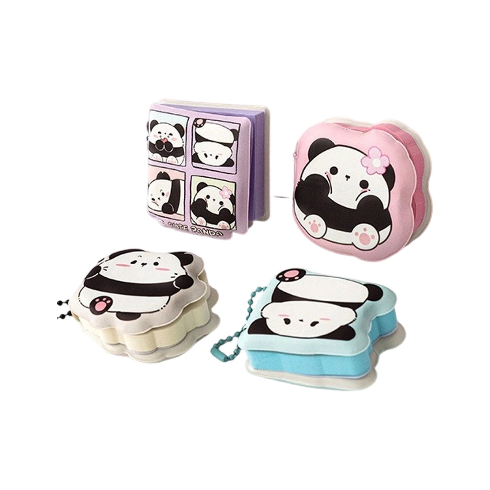 4PCS Fun Shape Sticky Notes Note Pad Presenting Vibranted Cartoon Art ...