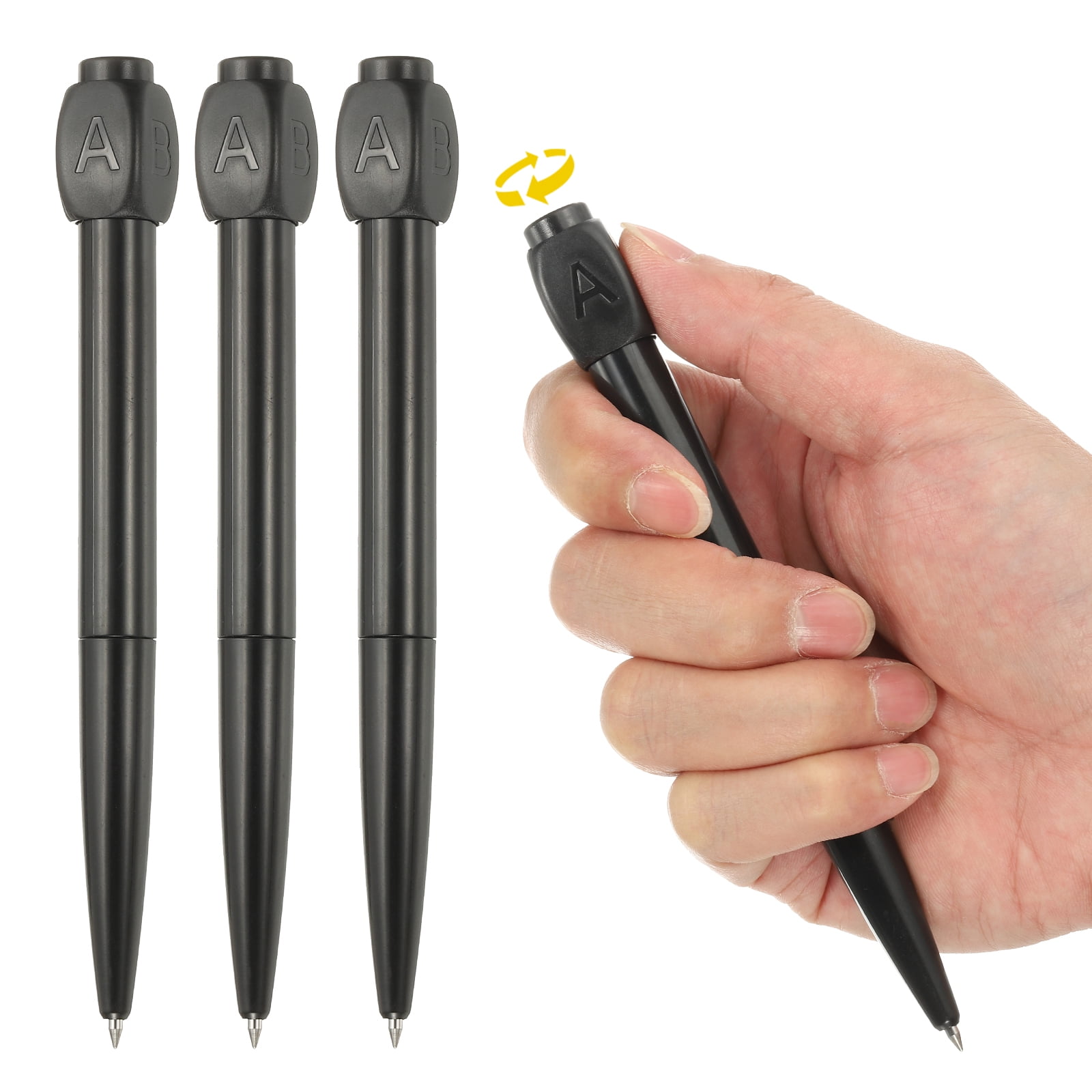 4PCS Funny Rollerball Pens, 0.5mm Interesting Writing Pen Black Gel Ink ...