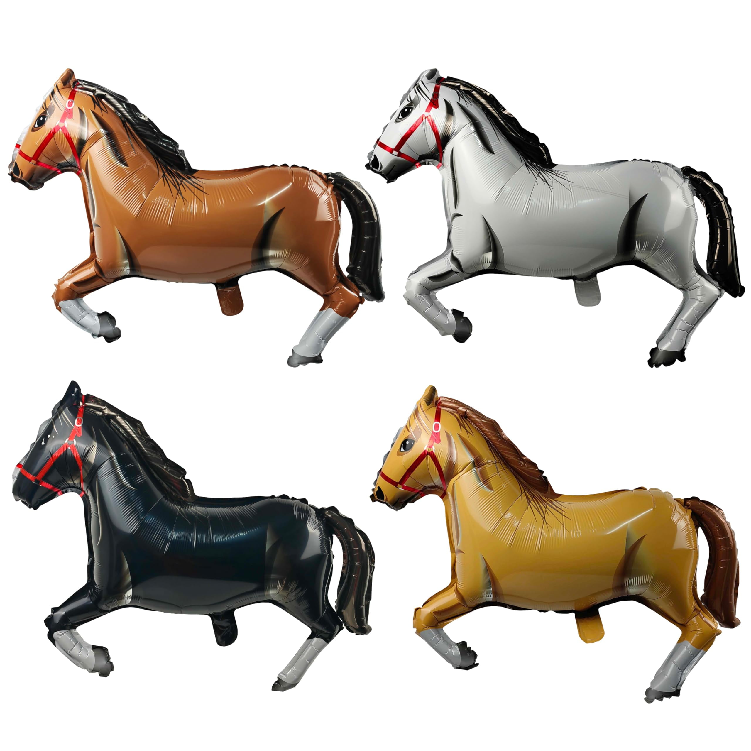 4PCS Giant Horse Balloon for Horse Themed Party Balloons gallant Horse ...