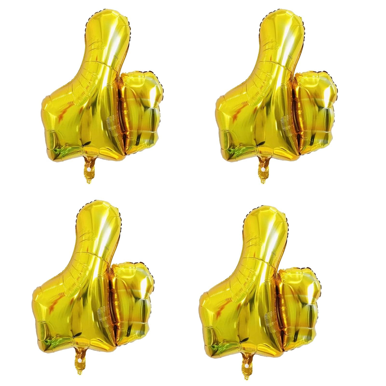 4PCS Gold Thumbs Up STF9 Foil Balloons Thumbs Mylarballoon Cheer up The ...