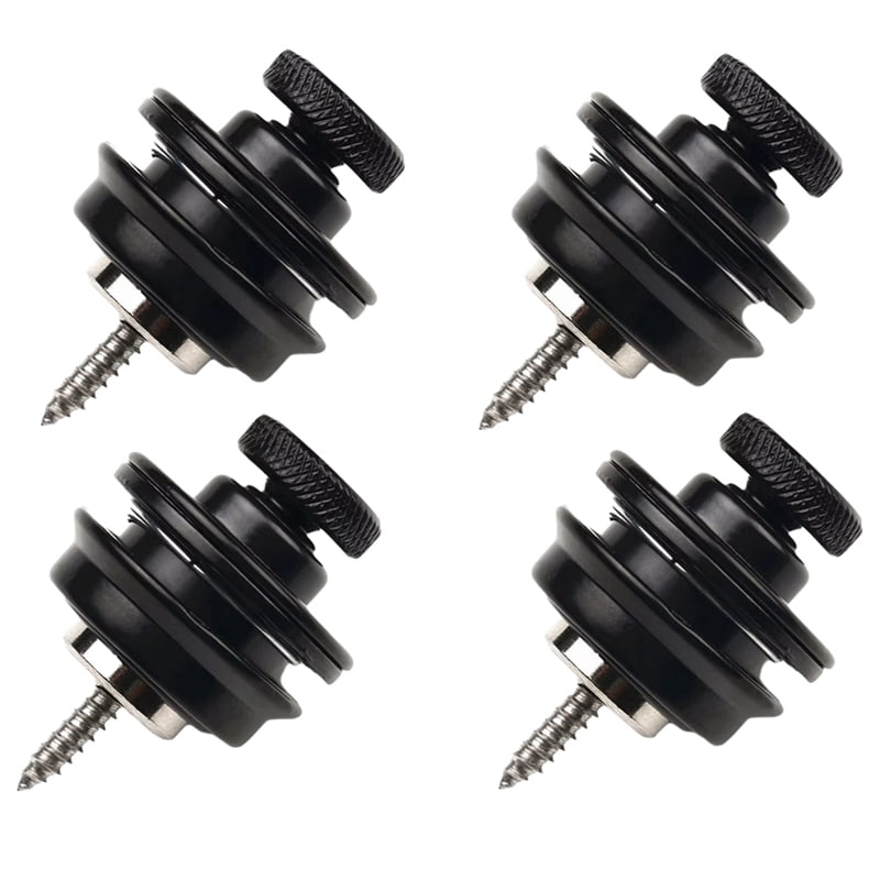 4PCS Guitar Strap Lock Heavy Duty Metal Button Security Straplock for ...
