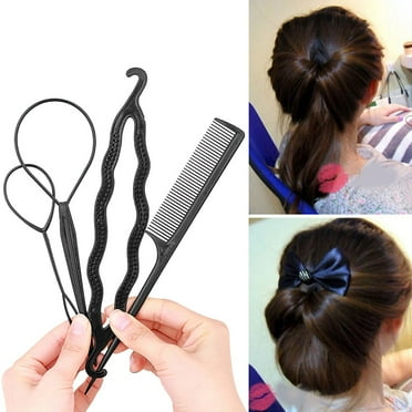 Pompotops Topsy Tail Tools for Women Girls French Braid Tool Loop ...