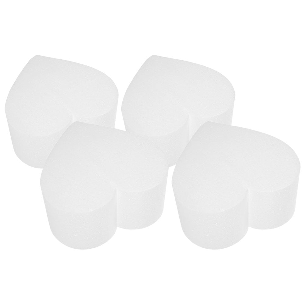 4PCS Heart Shaped Foam Cake Dummy Cake Decorating Practice Dummy DIY ...