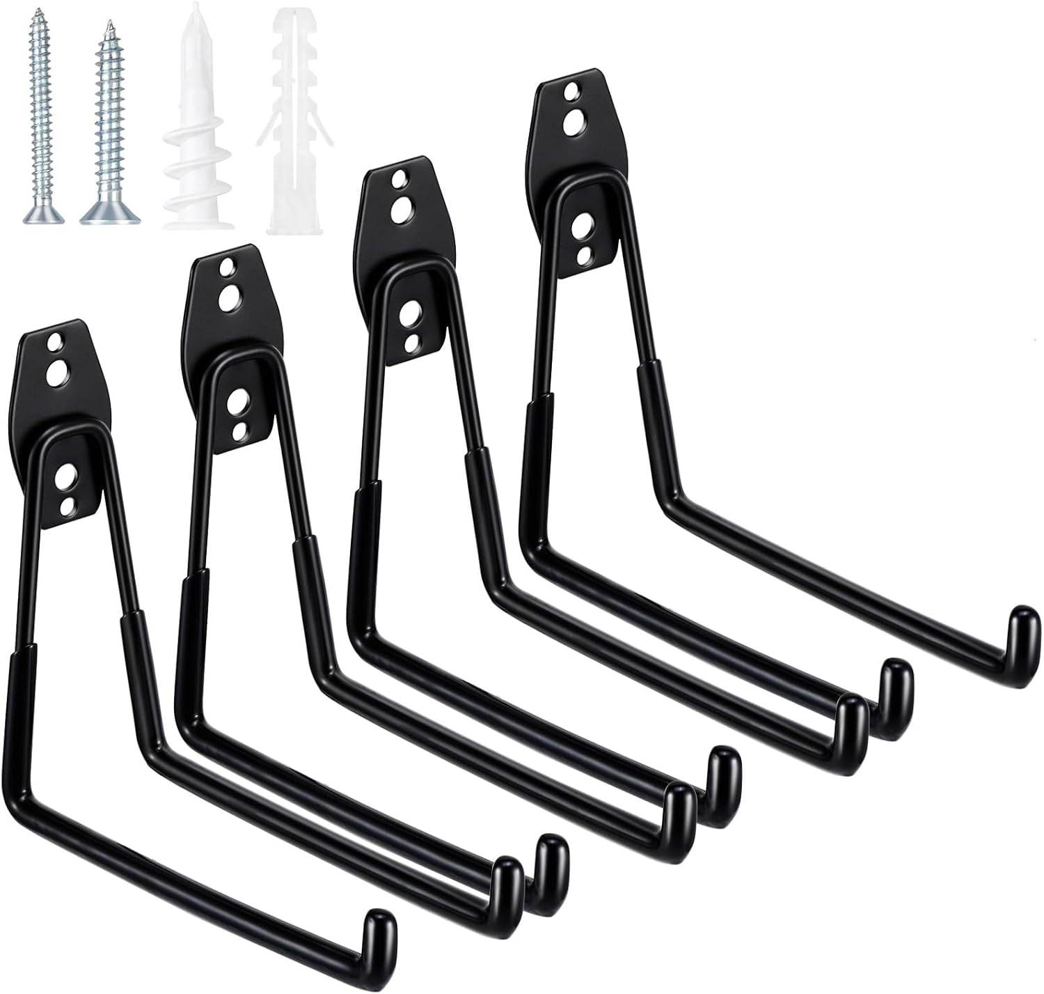 4PCS Heavy Duty Garage Hooks for Hanging Tools, 7.5inch Large Garage ...