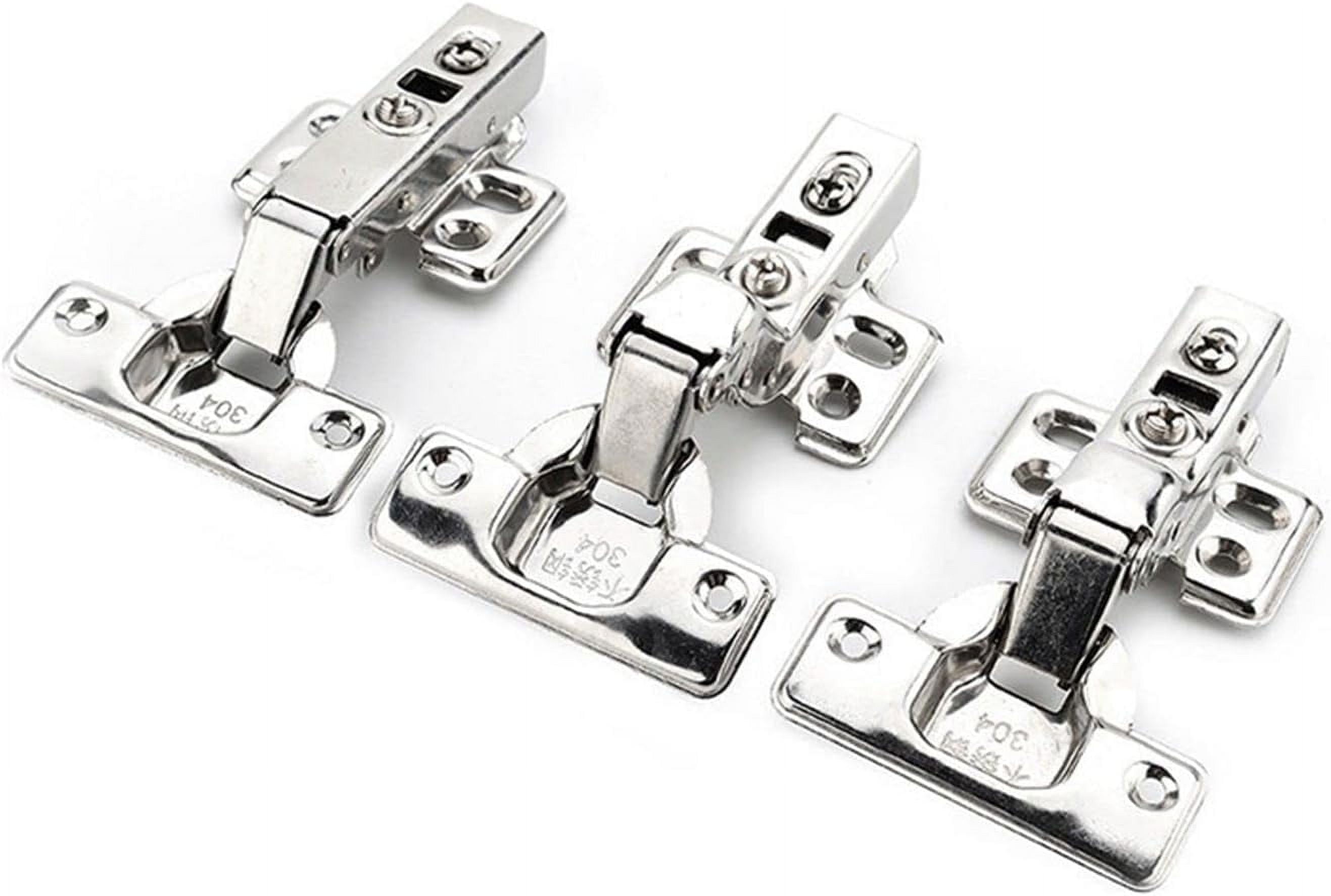 4PCS Hinge Stainless Steel Door Hydraulic Hinges Damper Buffer Soft ...
