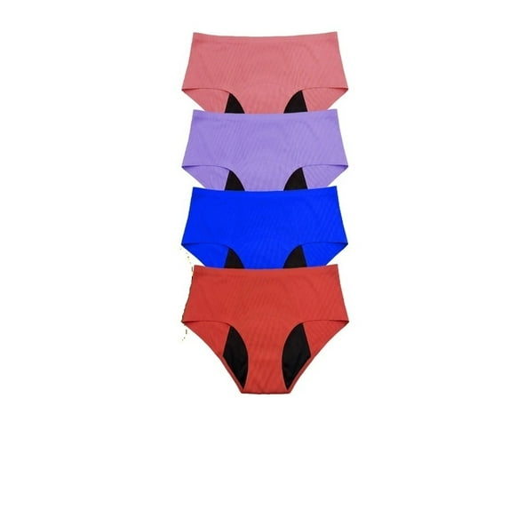 4PCS Hot Sale Mid-Rise Seamless Menstrual Period Panties Layers ...