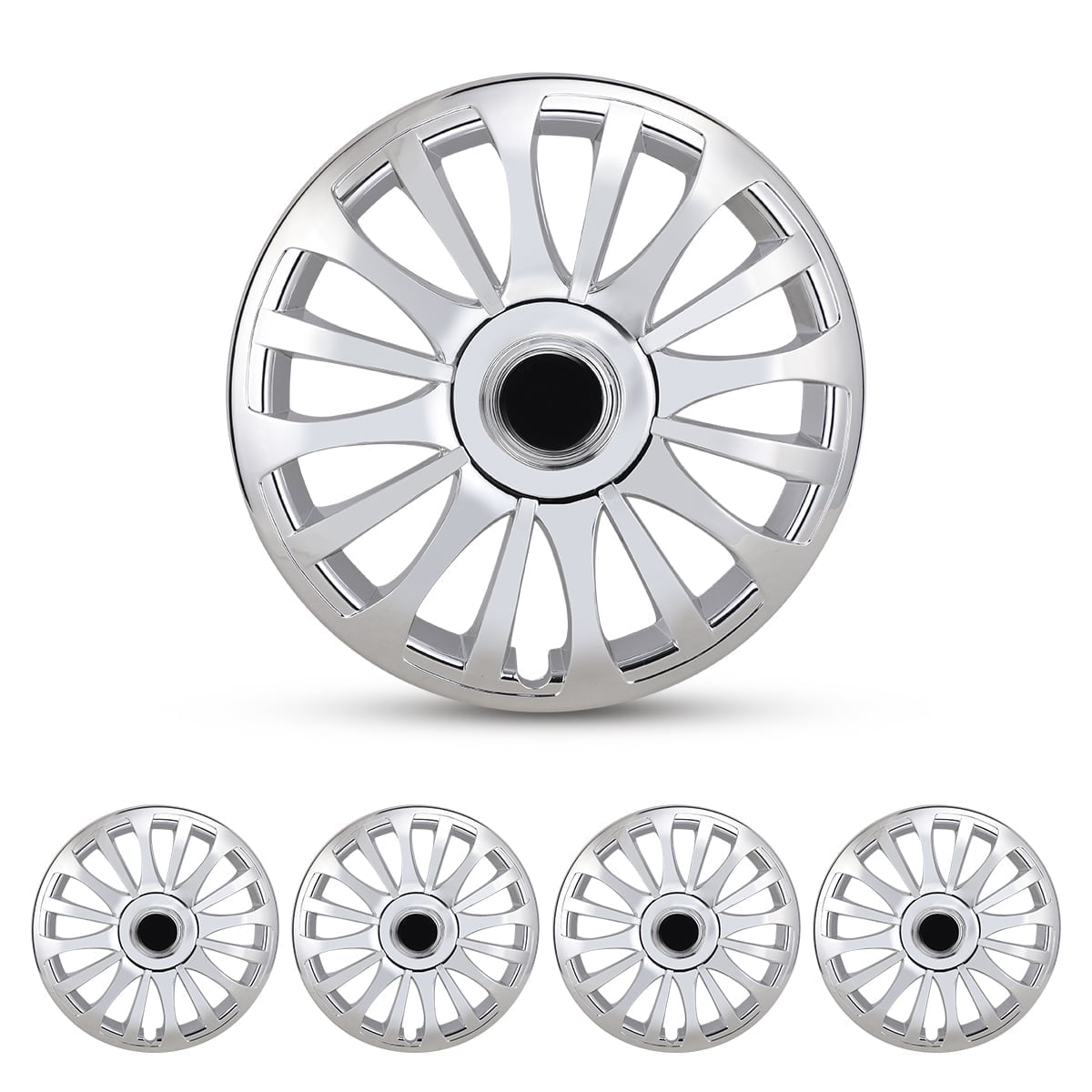 4PCS Hubcap Wheel Cover Replacement 16" Hub Caps Universal Wheel Rim ...