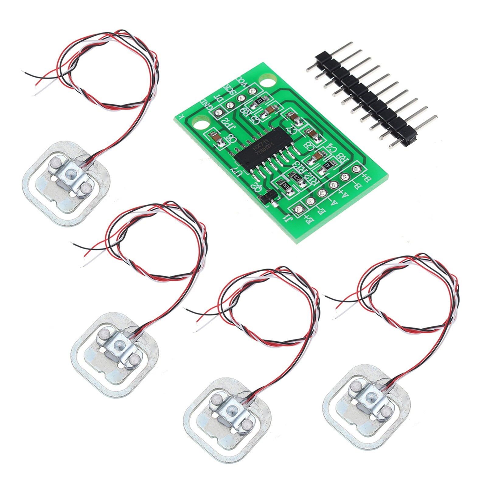 4PCS Human Scale Load Cell Weight Sensors + HX711 AD e Weight Sensor ...