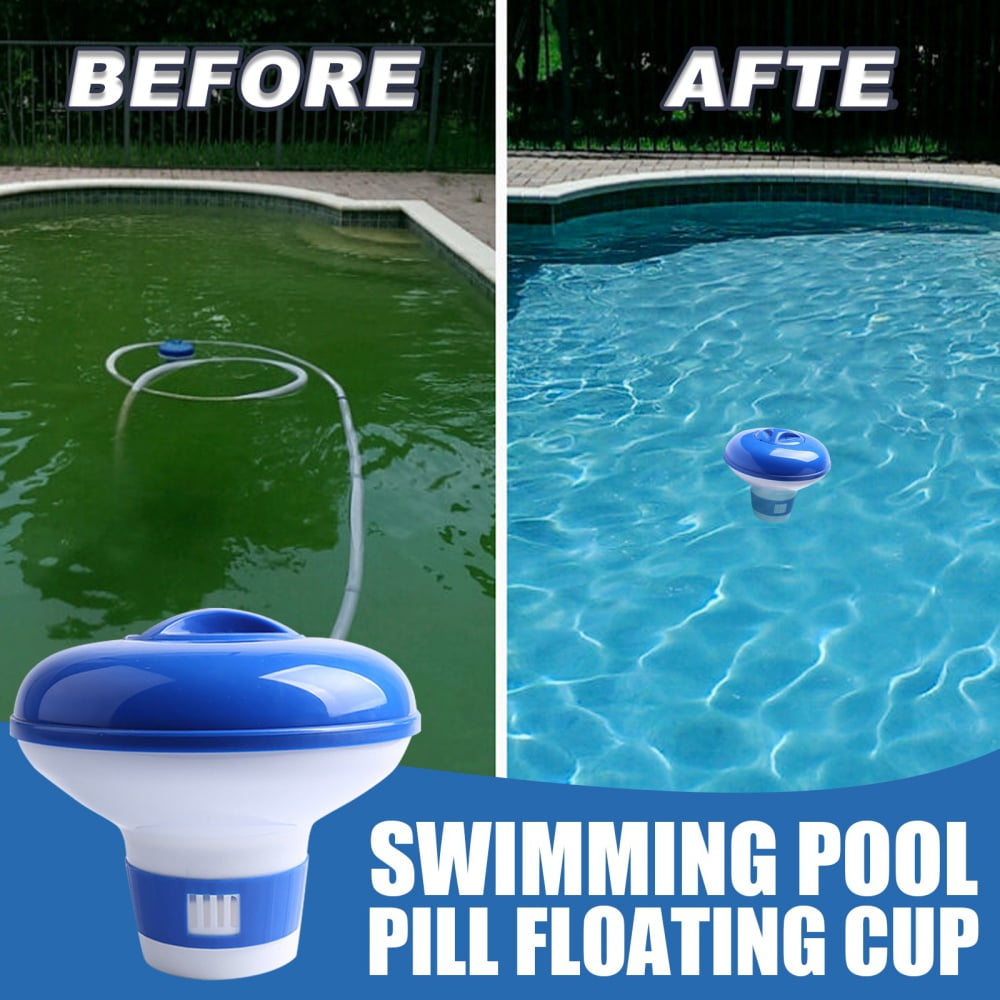 4PCS Inflatable/Above-Ground Pool Floating Mini 1" Chlorine/Bromine ...