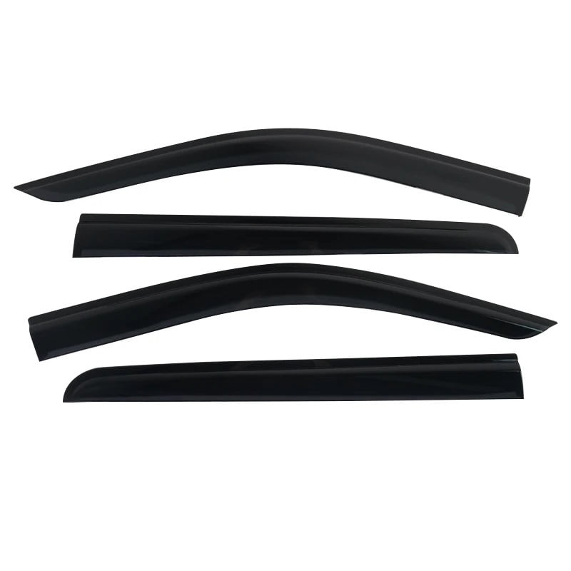 4PCS Injection Black Window Deflector Shiled For Mitsubishi L200 Triton ...