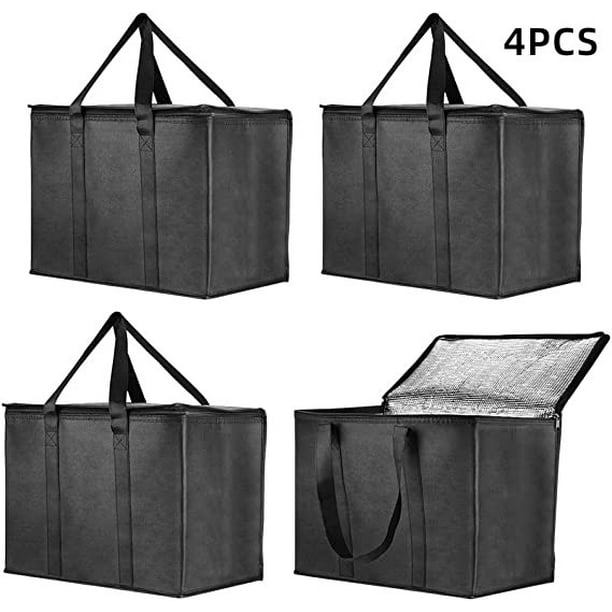 4PCS Insulated Reusable Grocery Bag for Shopping,Extra Large Size with ...