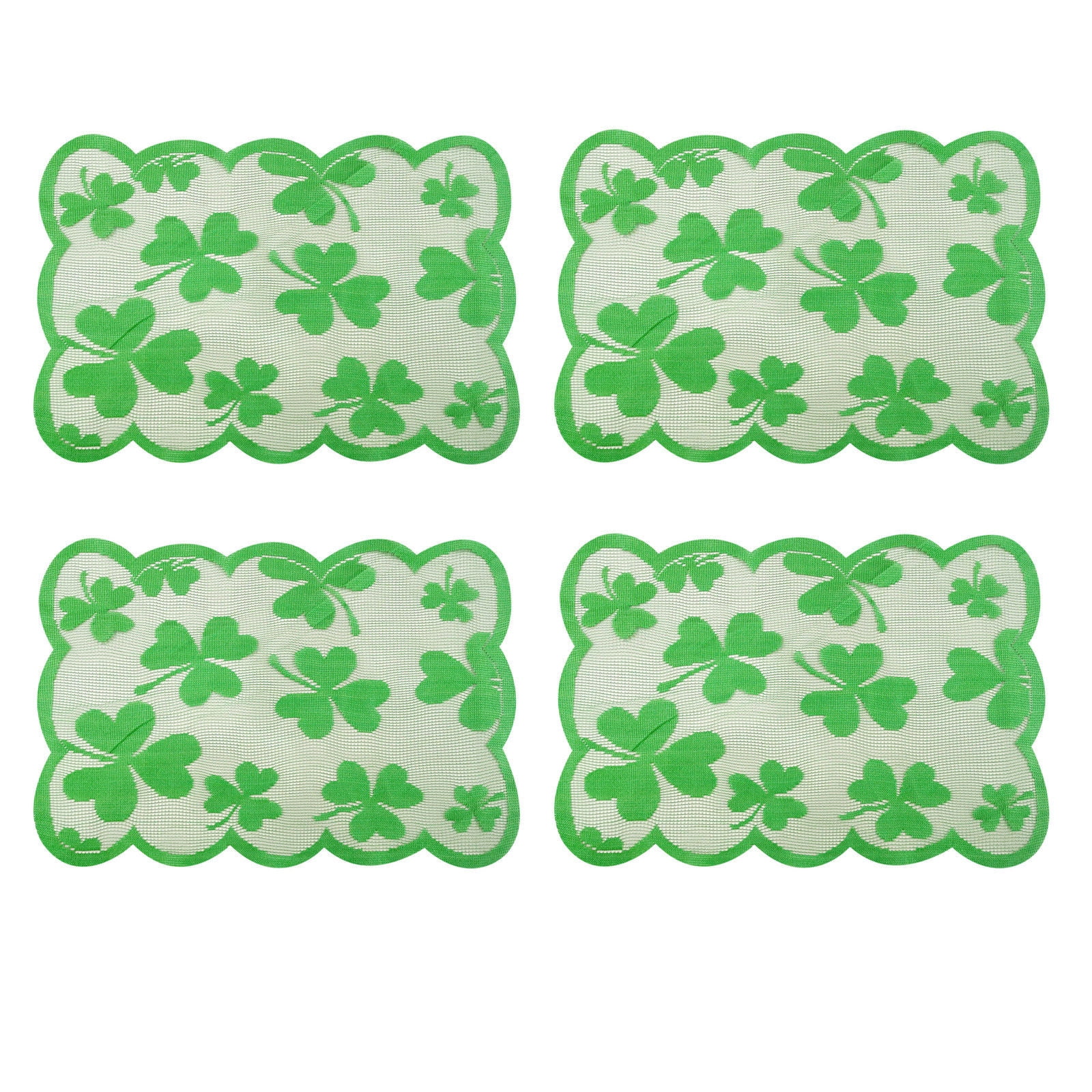 4PCS Irish Day Table Flag St. Patrick's Day Decorated with Placemat ...