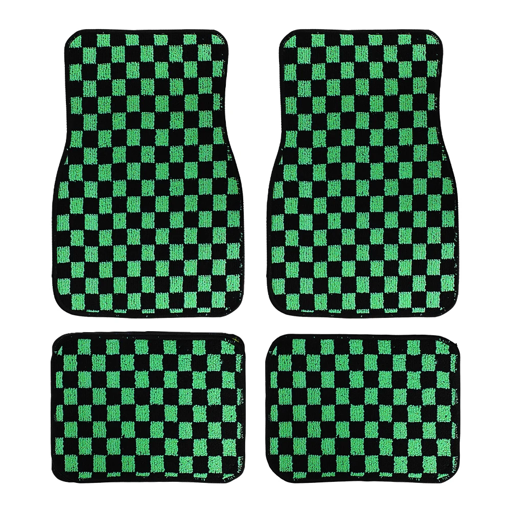 4PCS JDM Racing Carpet Floor Mat Dadu Dice Car Floor Mat Accessories ...