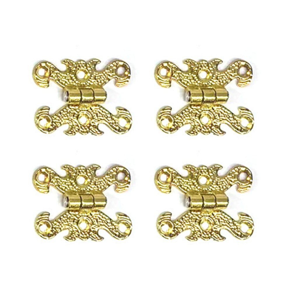 4PCS Jewelry Chest Gift Hinge Wooden Box Home Decoration Hinge Cabinet ...