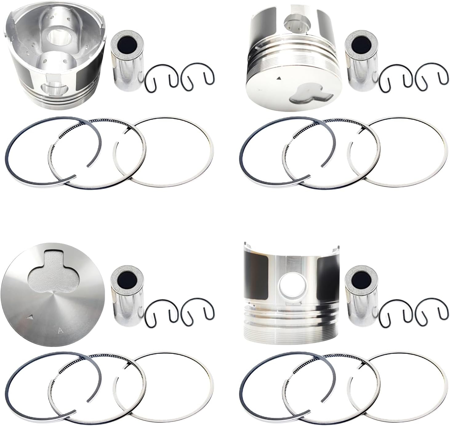4PCS K4M Piston + Piston Rings For Mitsubishi K4M Engine B25 S30 B30 ...