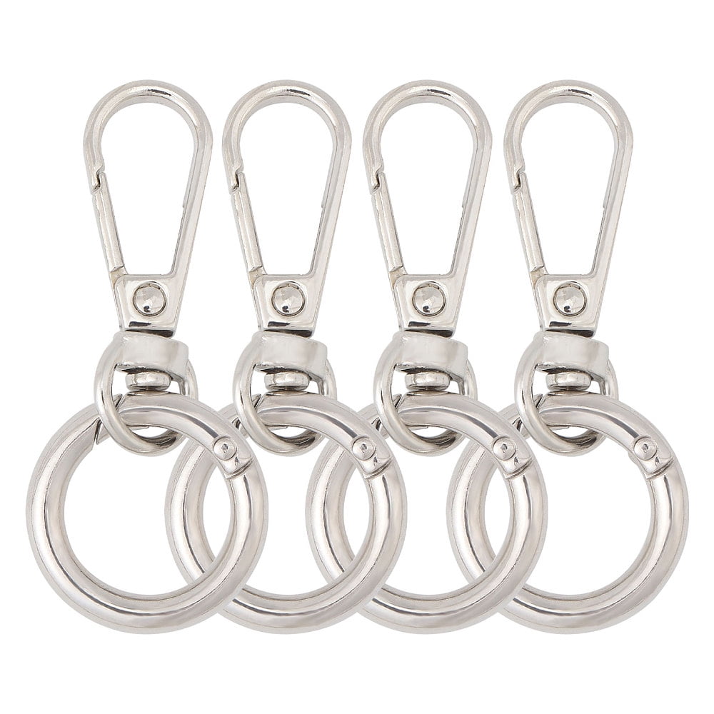 4PCS Keychain Metal Keyring Platinum Key Chain Clip With Lobster Clasps ...