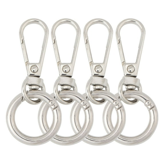 4PCS Keychain Metal Keyring Platinum Key Chain Clip With Lobster Clasps ...