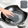 4PCS Kitchen Dishwashing Sponge Wipe, Double Sided Thickened Cleaning ...