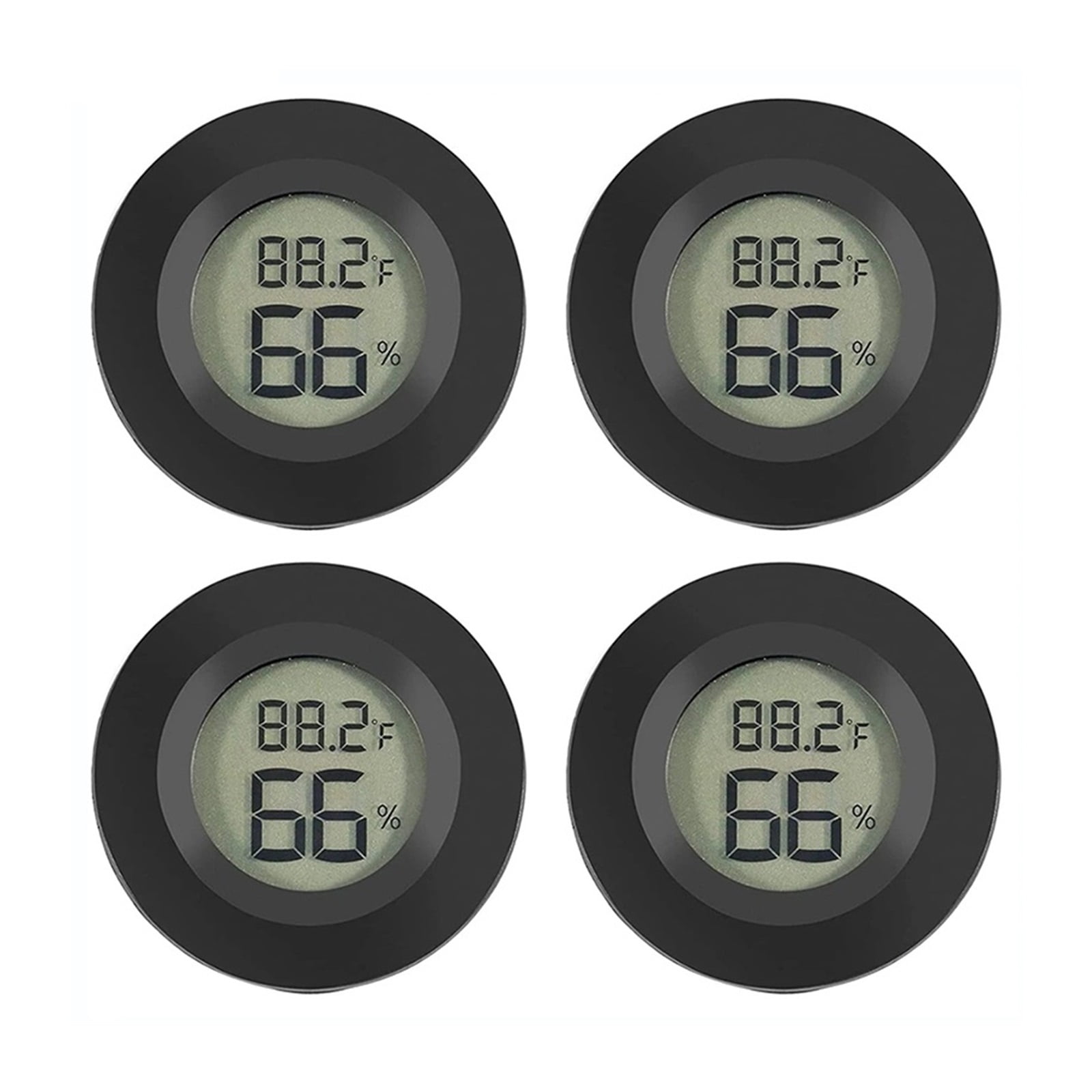 4PCS LCD Digital Thermometer Hygrometer Indoor Room Electronic ...