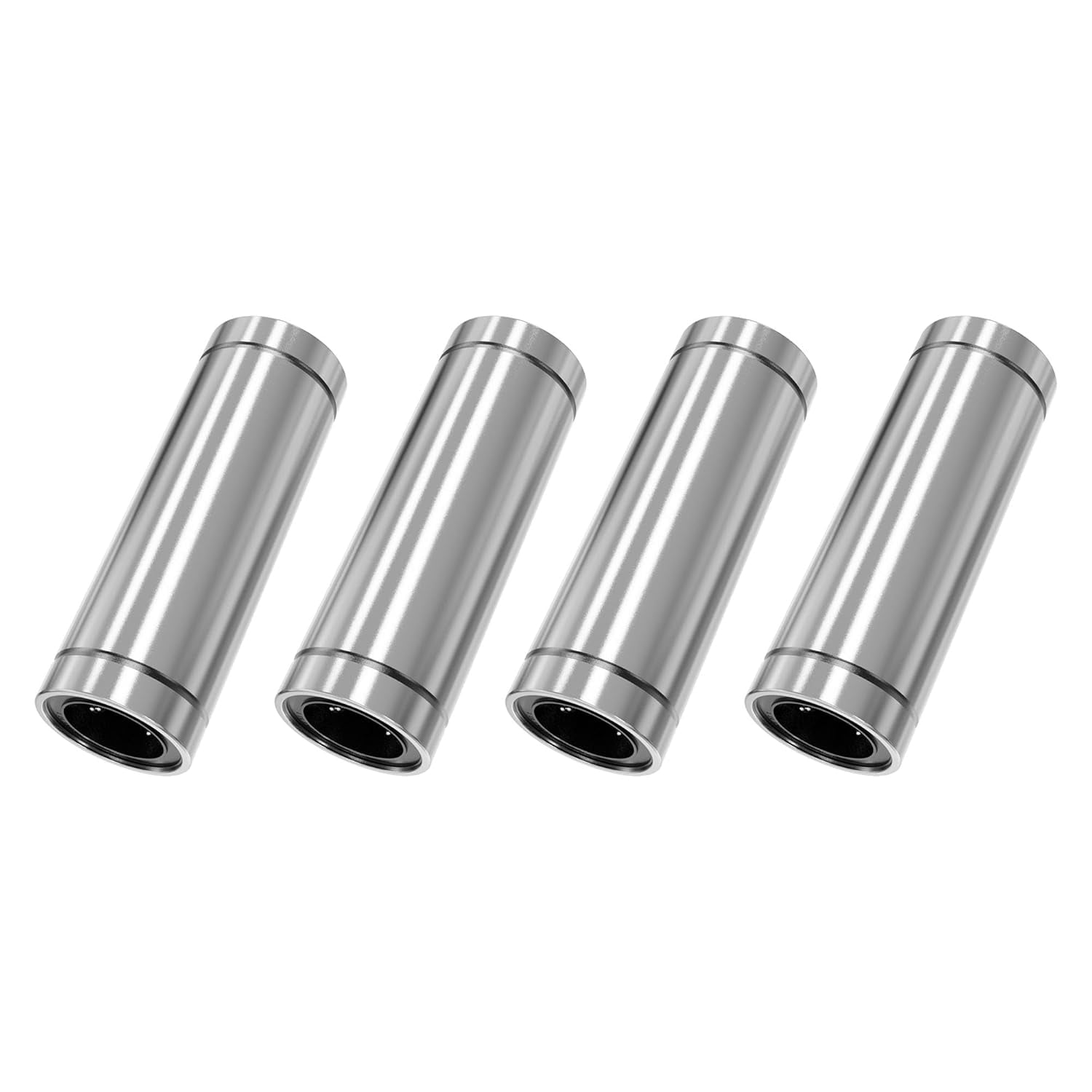 4PCS LM10UU Linear Ball Bearings, 10mm Bore Dia, 19mm OD, 29mm Length with Double Side Rubber ...