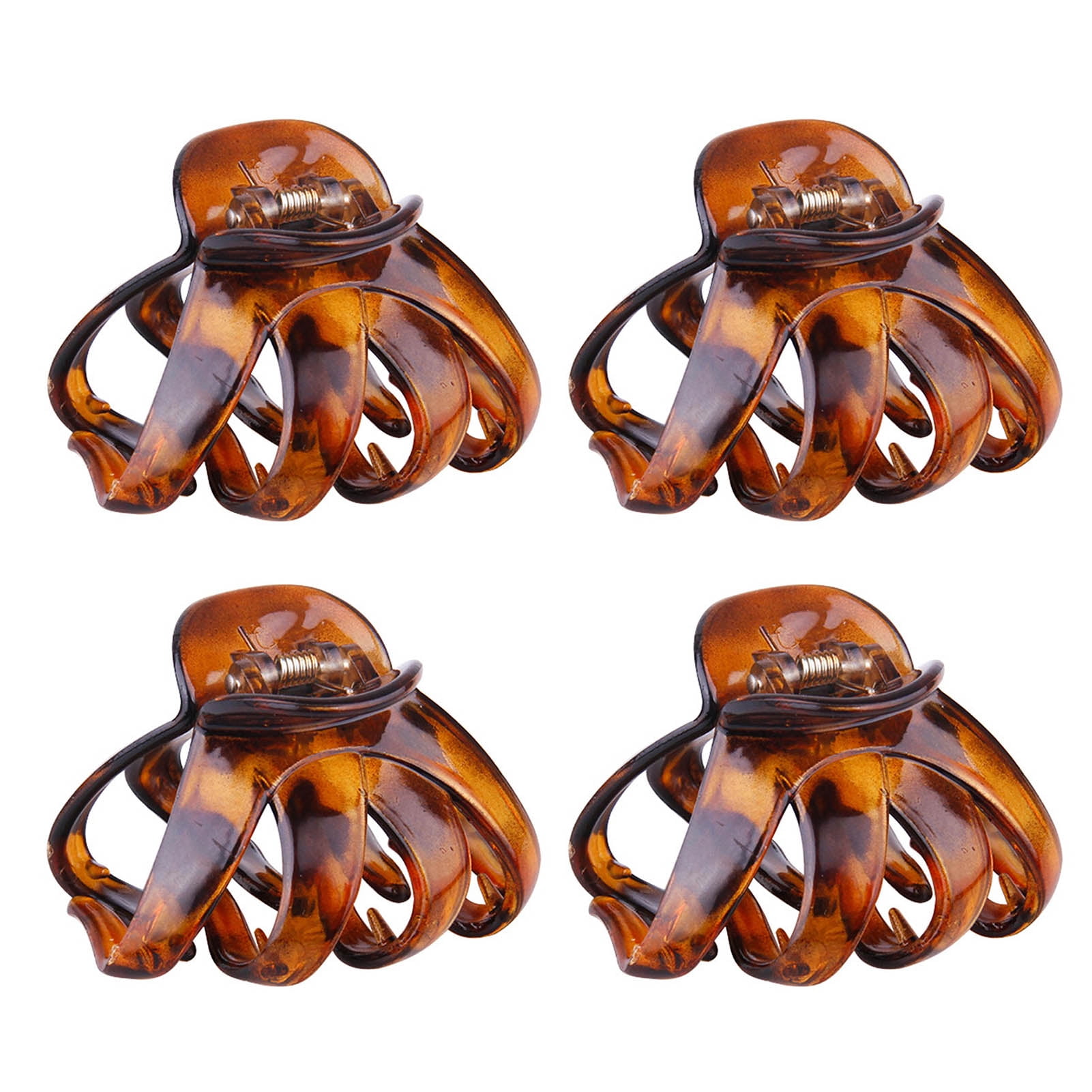 4PCS Large Grip Octopus Clip Spider Hair Claw Octopus Jaw Hair Claw ...