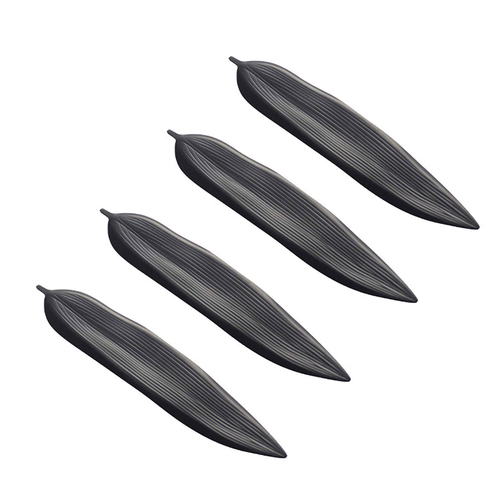 4PCS Leaf Shaped Chopstick Rest: 304 Stainless Steel Spoon Rest ...